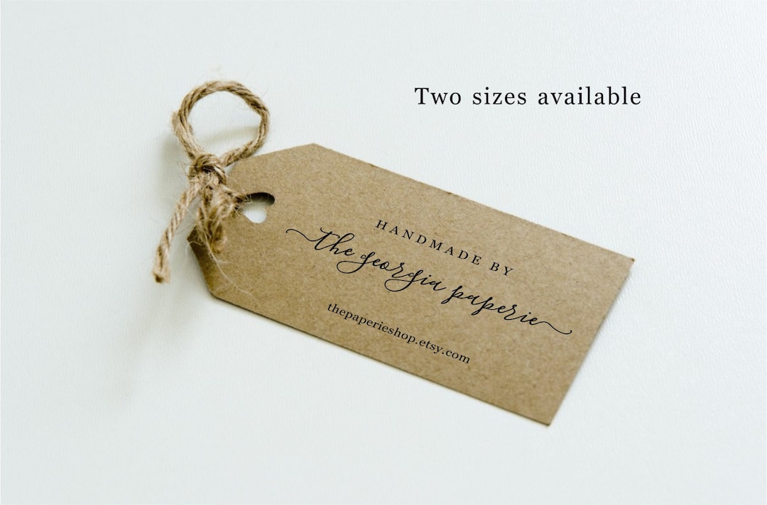 Printable Tag for Handmade Items Template, Handmade by Tag, Made ...