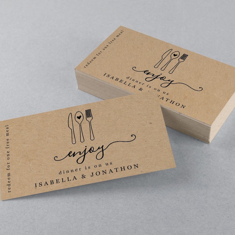 Printable Meal Cards - Etsy