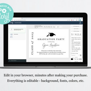 Graduation Party Invitation Insert Template Printable - Etsy