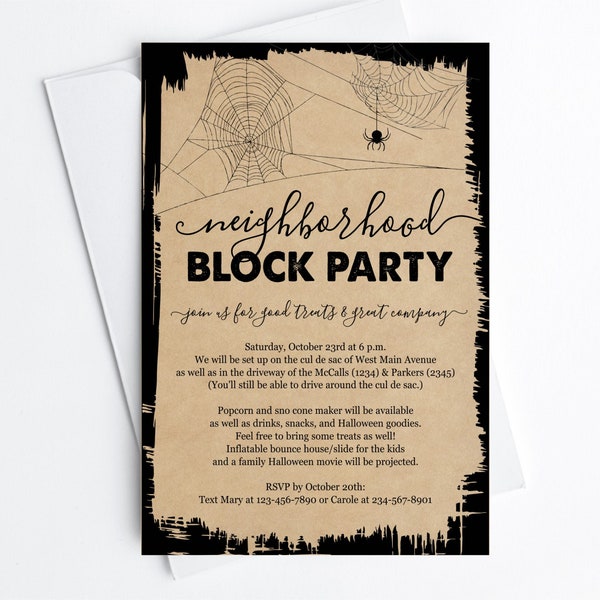 Meet the Neighbors Party Invite - Etsy