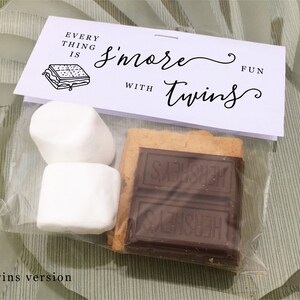 Baby Shower Smore Favor Tag, Folded Treat Bag Topper, Everything is ...
