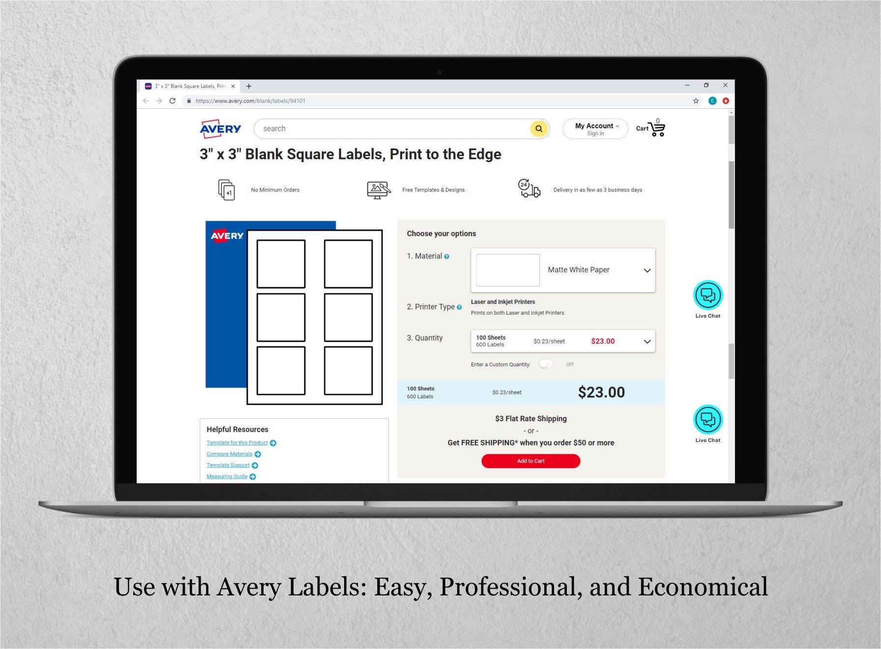 Printable Candle Label Template, Square 3x3 Sticker Avery 94101, Easy ...