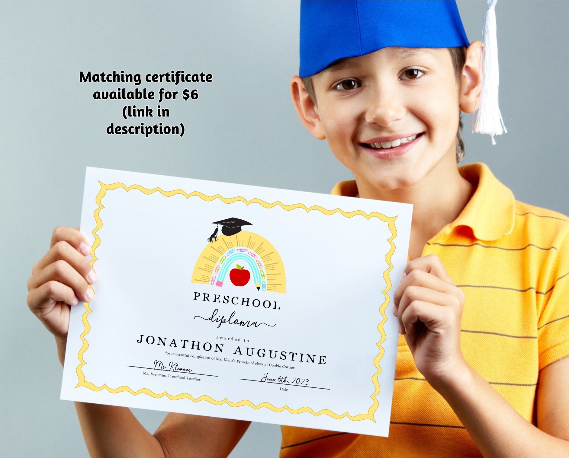 Preschool Kindergarten Graduation Program Template Printable