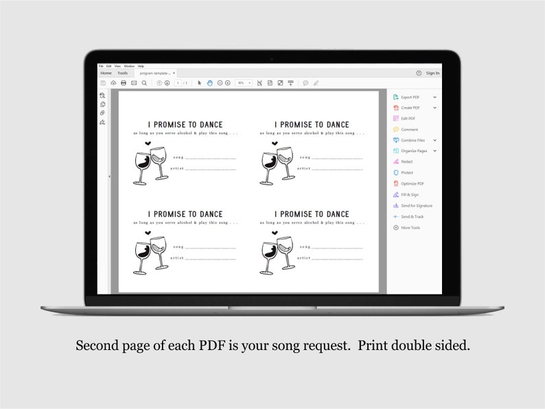 Funny Song Request RSVP Card Template Printable Fun Brewery - Etsy