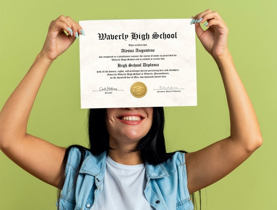 Sello De Plantilla De Diploma De Escuela Secundaria Todo Sobre Mí