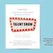 Talent Show Program Template Printable Pamphlet Editable - Etsy