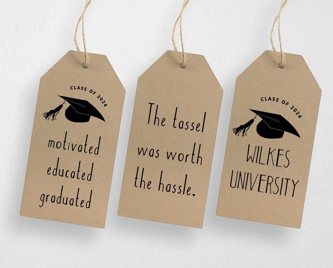Printable Graduation Centerpiece Tag Template, Custom Girl Guy Grad ...
