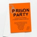 Prison Invitation- Birthday Party, Escape Room, Baby Shower, Get Out of ...