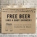 Funny Free Beer Welcome Sign Printable Template - Couple Baby Shower ...