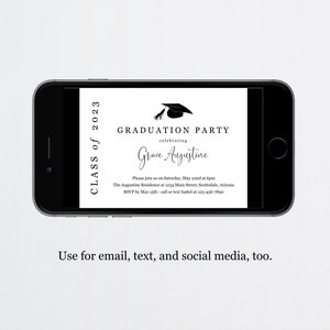 Graduation Party Invitation Insert Template Printable - Etsy