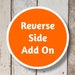 Reverse Side Add on Add a Reverse Side to Your | Etsy