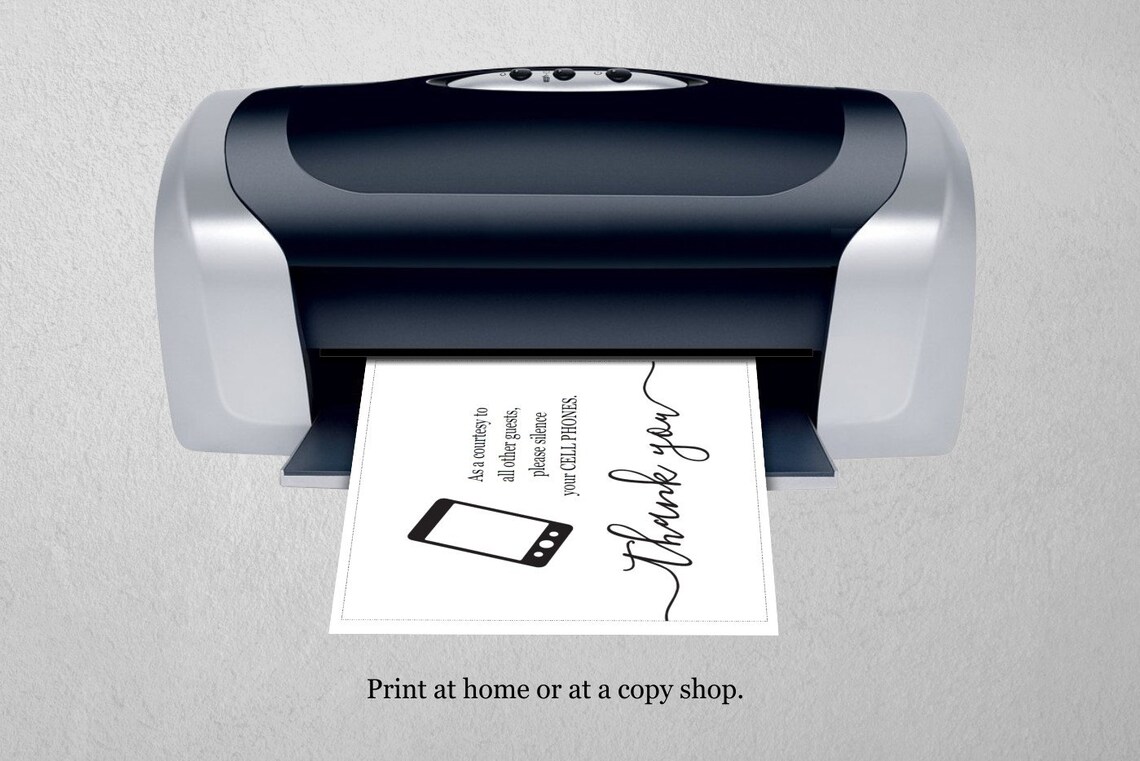 Editable No Cell Phone Sign Template Business Wedding Home - Etsy Canada