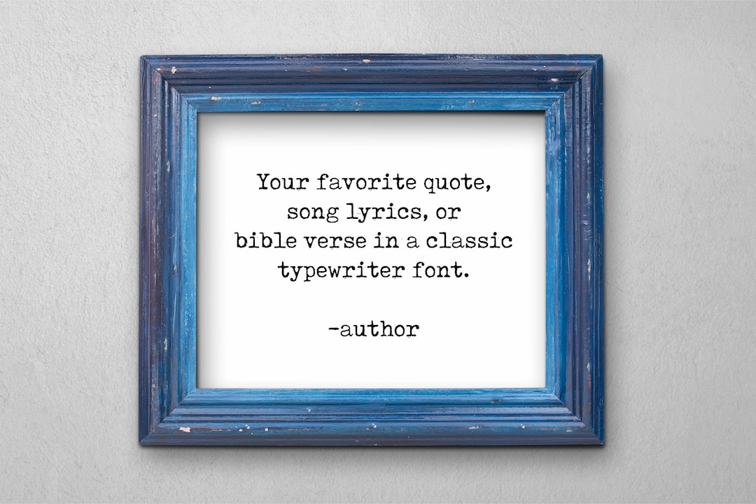 Custom Quote Print Template, Custom Quote Maker, Editable Wall Art ...