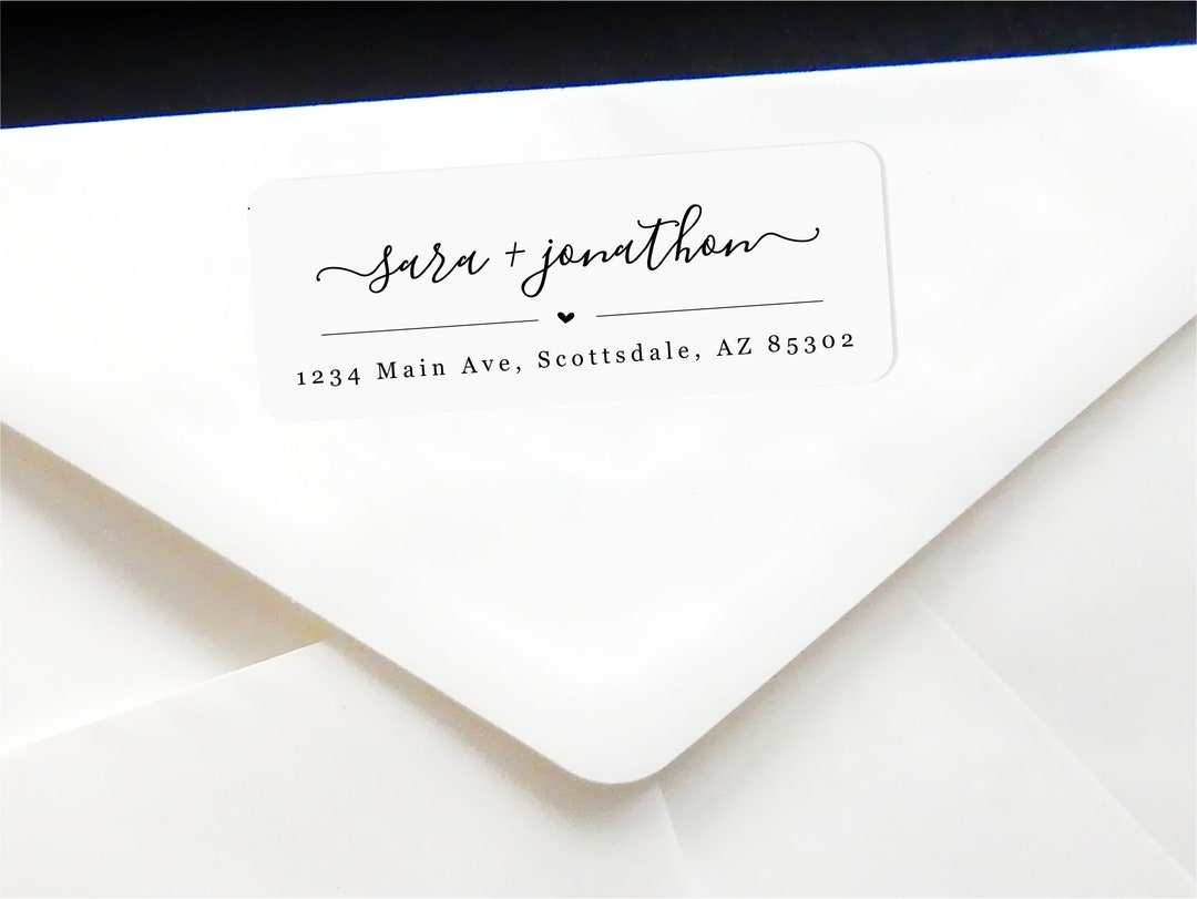 Return Address Label Template, Printable Envelope Label, Avery 1 X 2 5/ ...