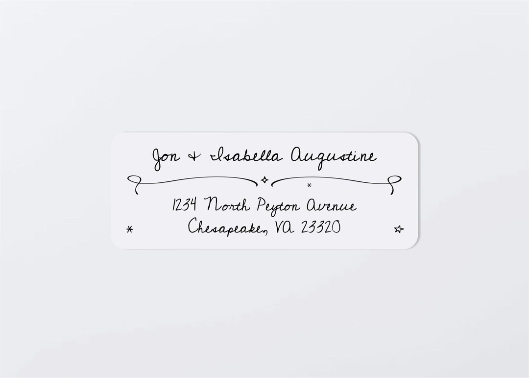 Address Label Template - Printable Envelope Return Address Label, Avery ...