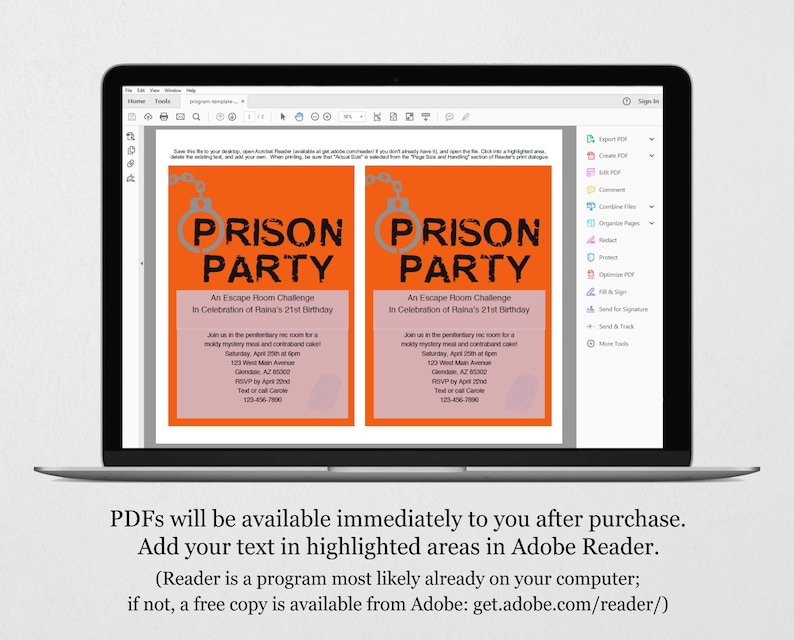 Prison Invitation Birthday Party Escape Room Baby Shower | Etsy