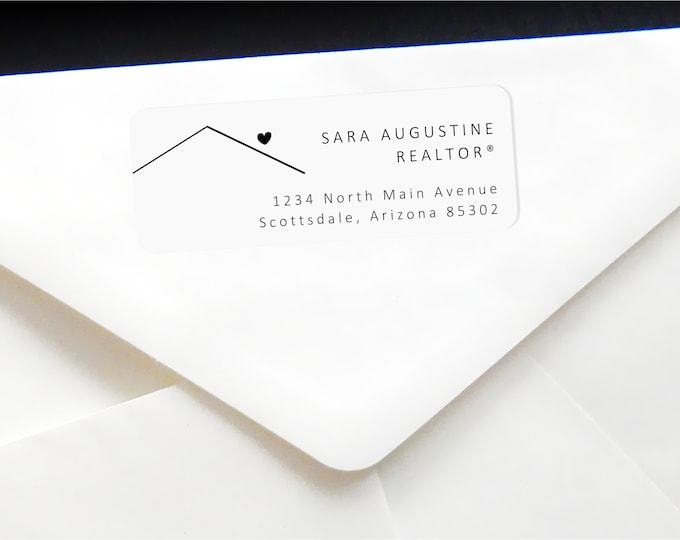 Realtor Open House Labels 20 Personalized Stickers for Giveaways Real ...