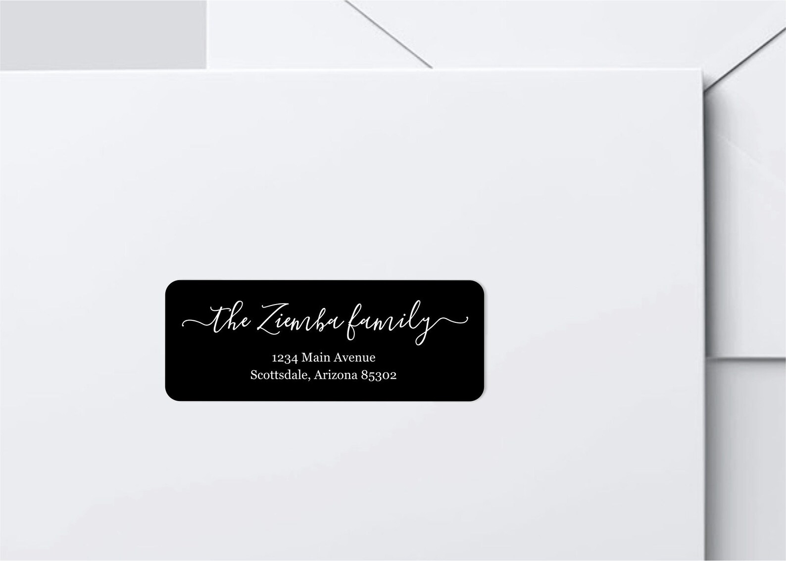 Black Address Label Template Printable Envelope Label Avery - Etsy