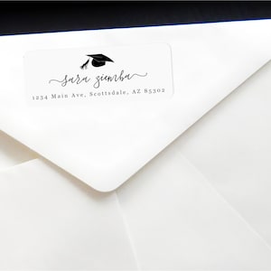 Graduation Return Address Label Template Printable Class of - Etsy