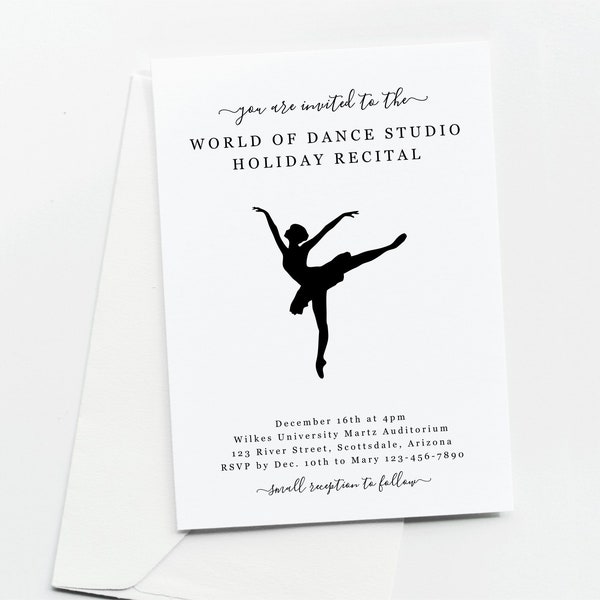 Dance Recital Invitation - Etsy