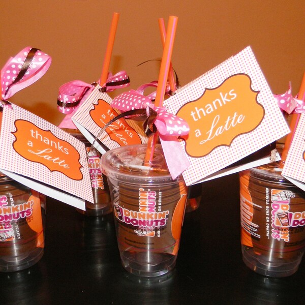 Thanks a Latte Tags - Etsy