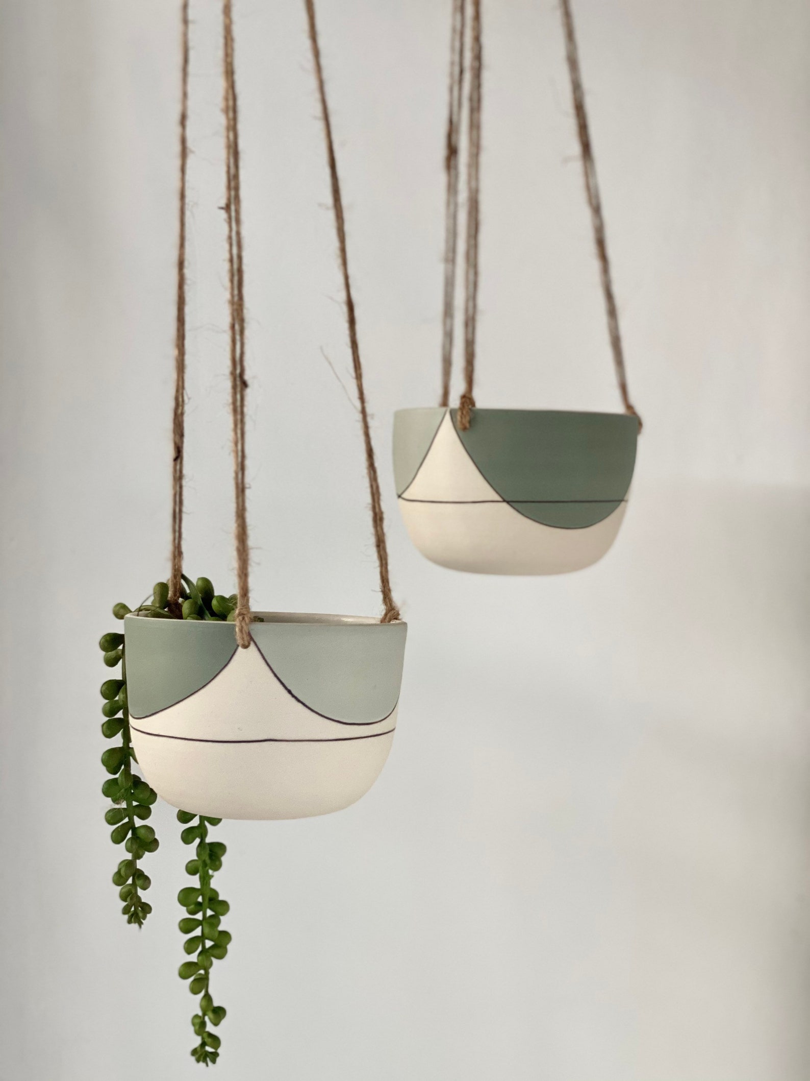 Handmade Ceramic Hanging Planter Pottery Hanging Plant Pot | Etsy