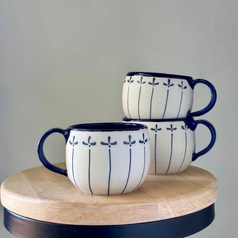 Indigo Coffee Cups - Etsy Canada