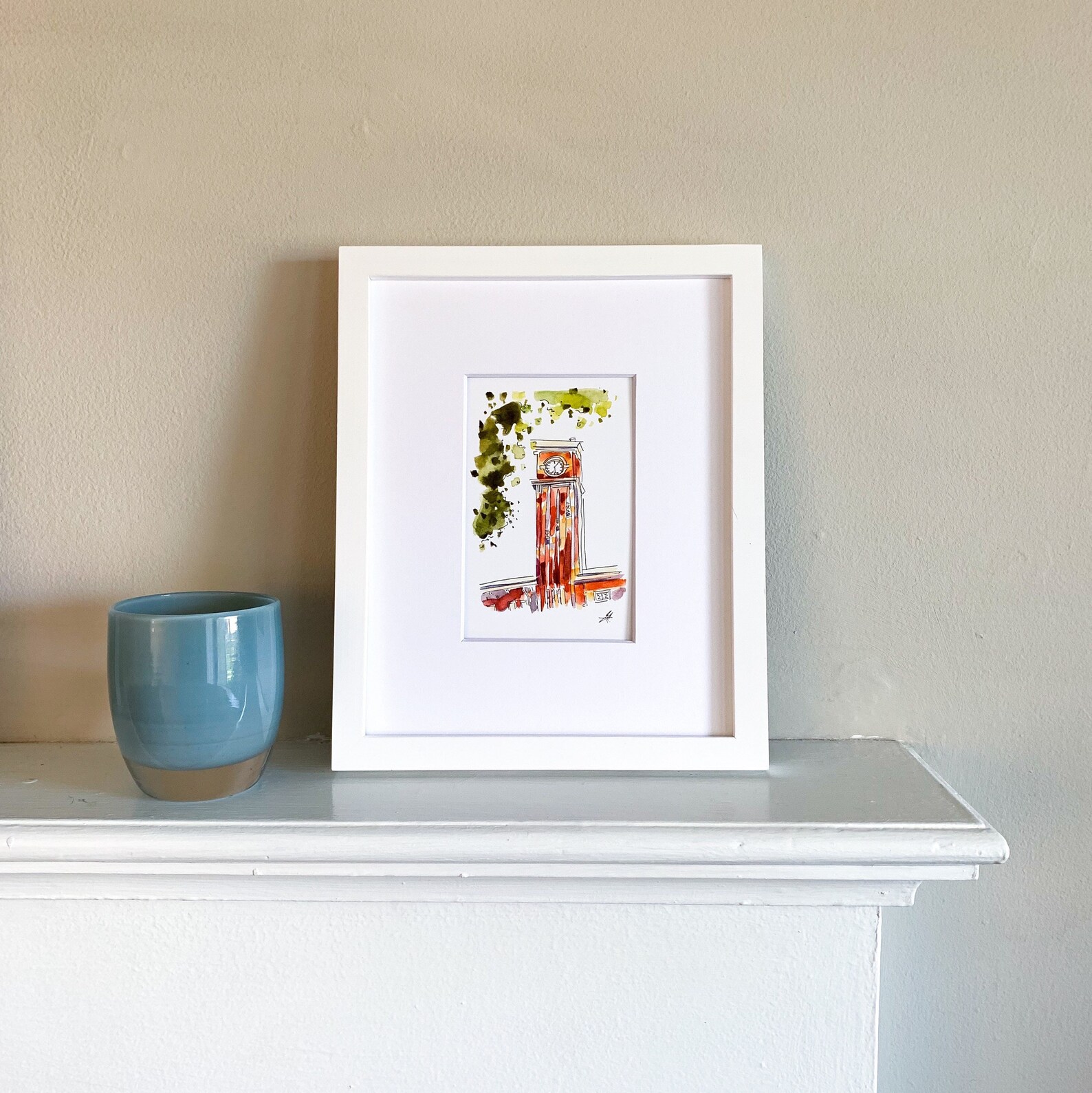 WSU | Bryan Clock Tower Print - Etsy