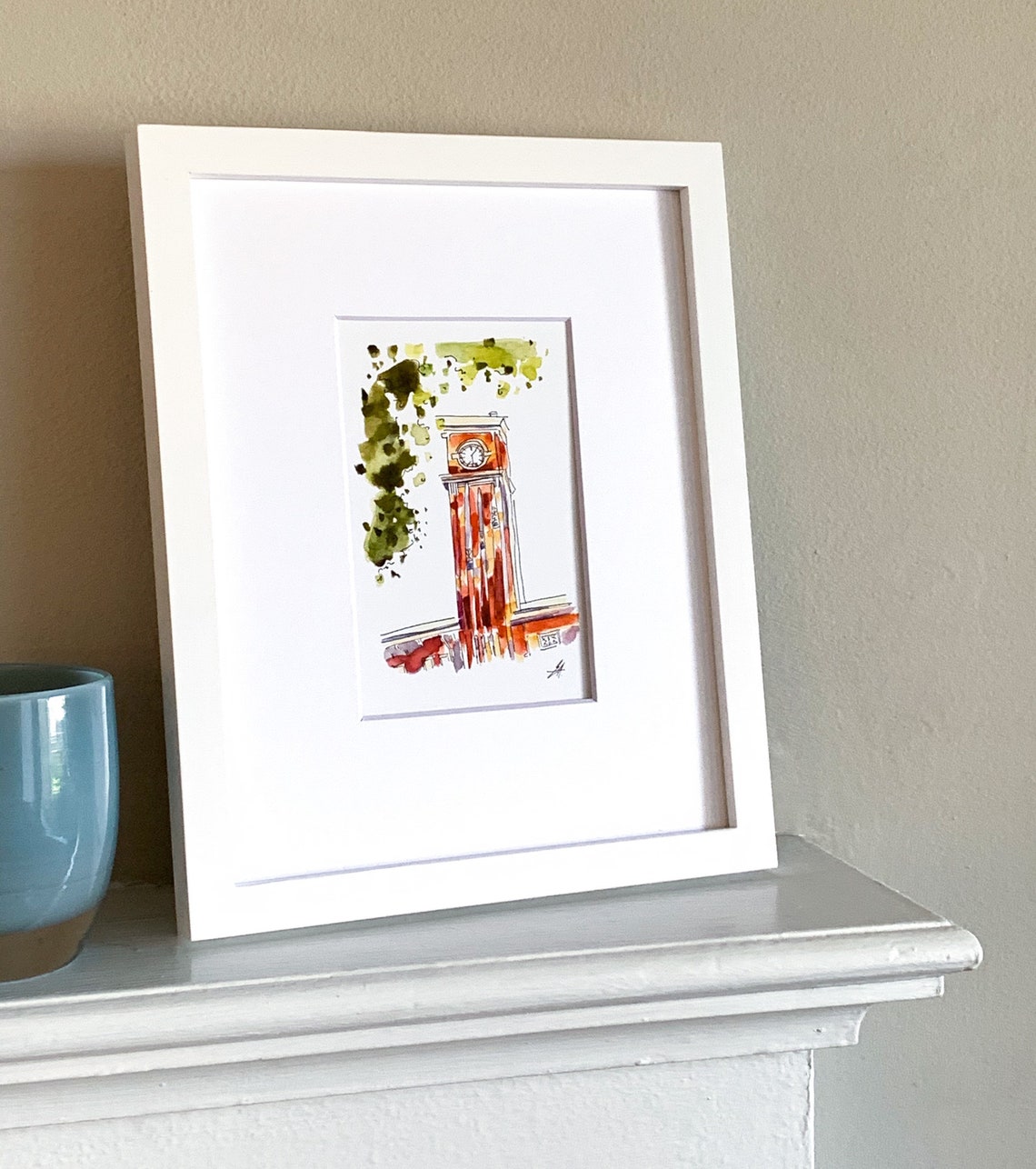 WSU | Bryan Clock Tower Print - Etsy