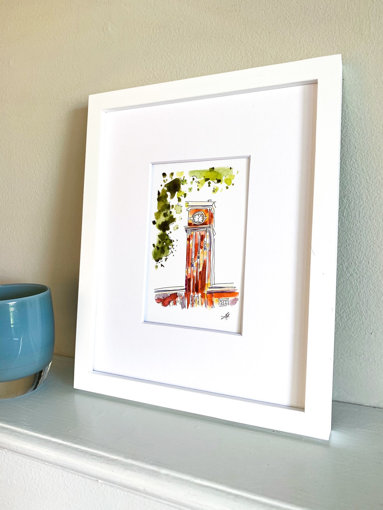 WSU | Bryan Clock Tower Print - Etsy