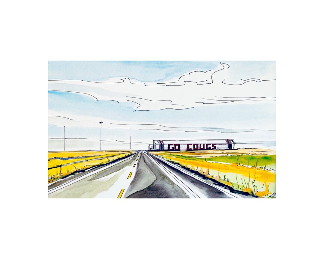 GO COUGS Barn Print - Etsy