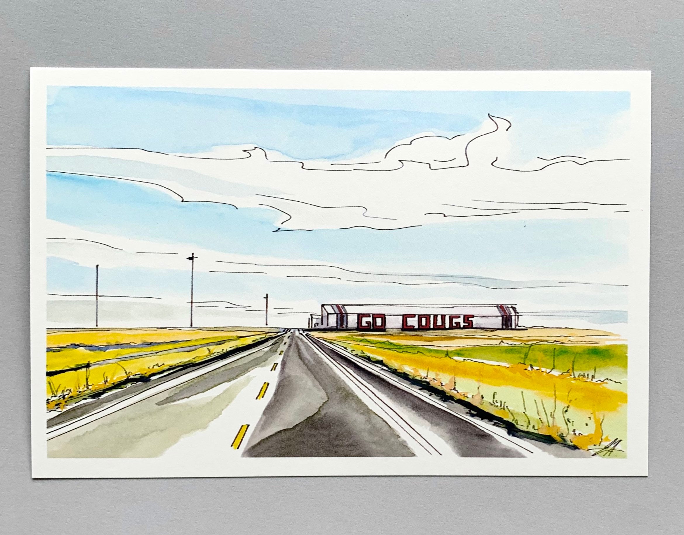 GO COUGS Barn Print - Etsy