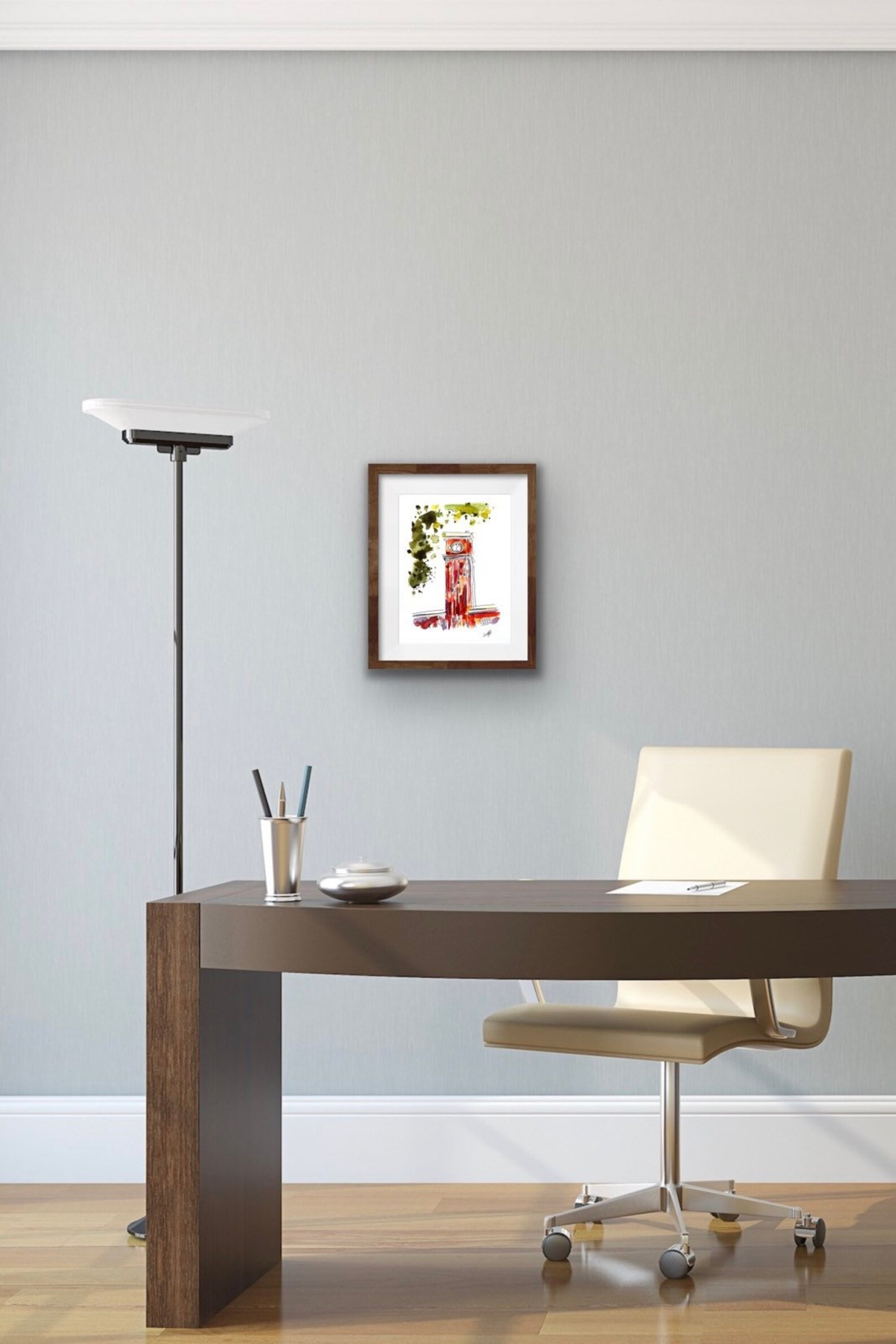 WSU | Bryan Clock Tower Print - Etsy