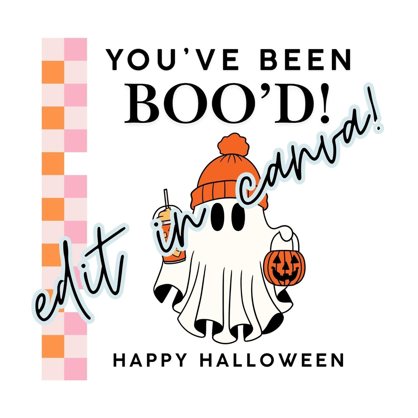 You've Been Boo'd Gift Tag - Boo Basket Tag - Etsy