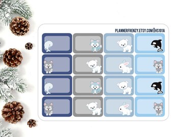 Arctic Animals Stickers | Etsy
