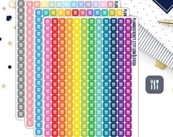 Tiny Square Stickers | Etsy