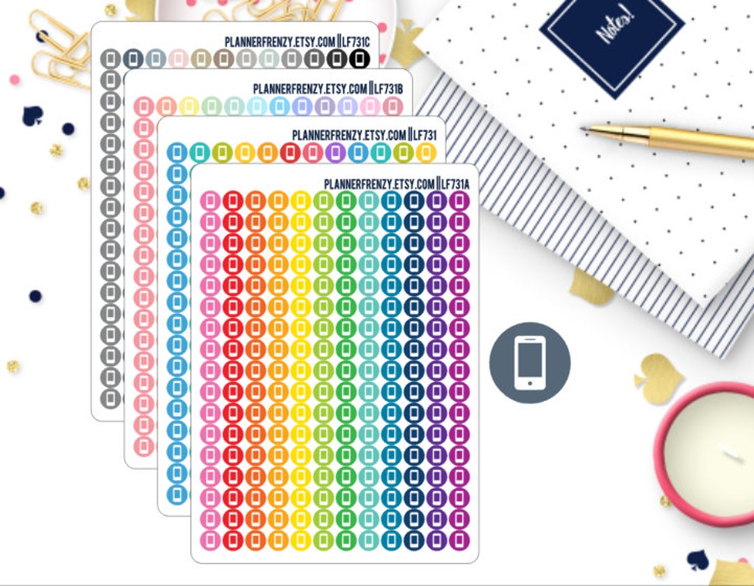 204 Tiny Cell Phone Icon Planner Stickers Choose Your Sheet - Etsy
