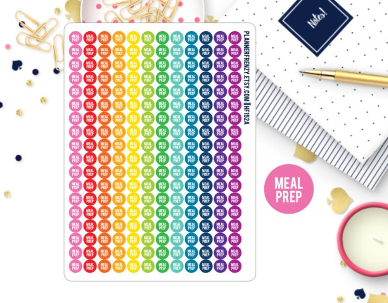 216 Tiny Meal Prep Icon Planner Stickers Choose Your - Etsy Ireland