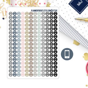 204 Tiny Cell Phone Icon Planner Stickers Choose Your Sheet - Etsy