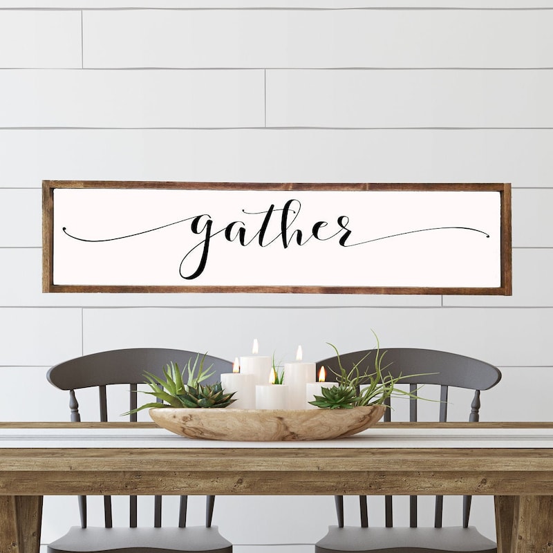 Gather Sign for Dining Room - Etsy