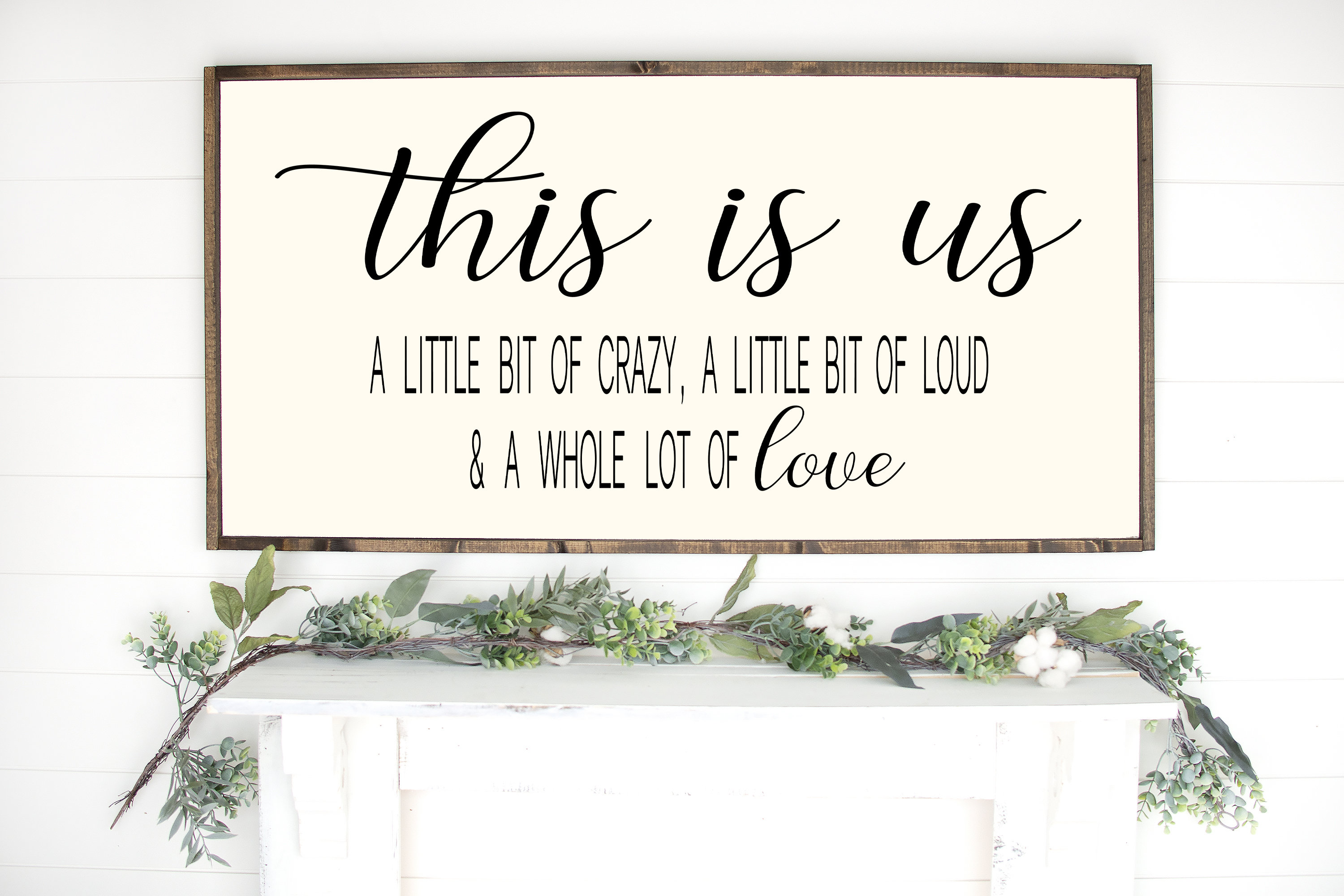 This is Us Wood Sign Farmhouse Home Decor Family Wall Art | Etsy