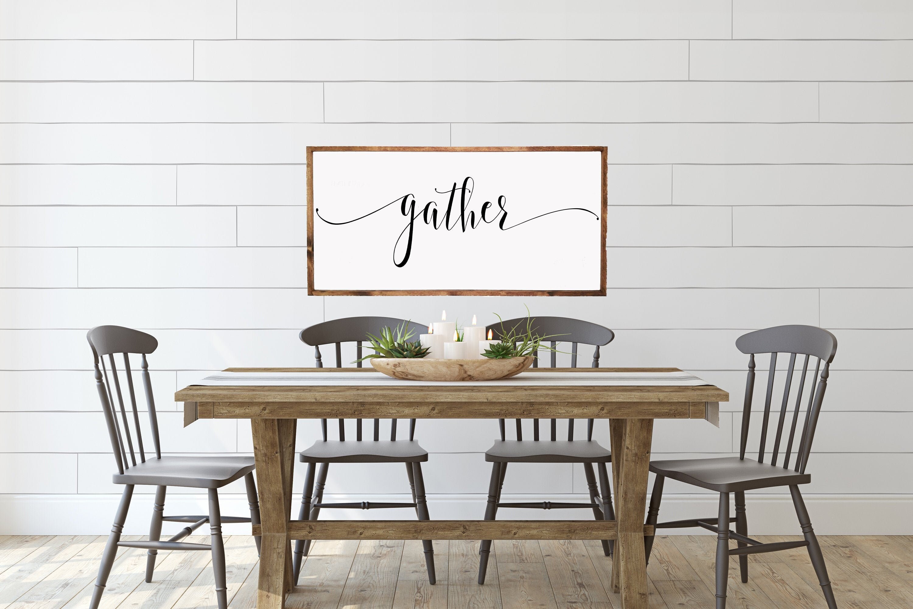 Gather Sign Dining Room Sign Large Gather Sign Dining | Etsy
