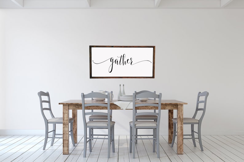 Gather Sign Dining Room Sign Large Gather Sign Dining - Etsy