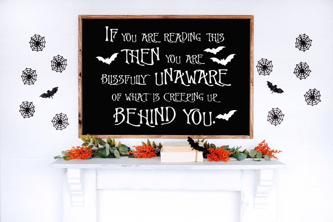 Halloween Sign, Funny Halloween Sign, Zombie Sign, Home Decor Wood Wall ...
