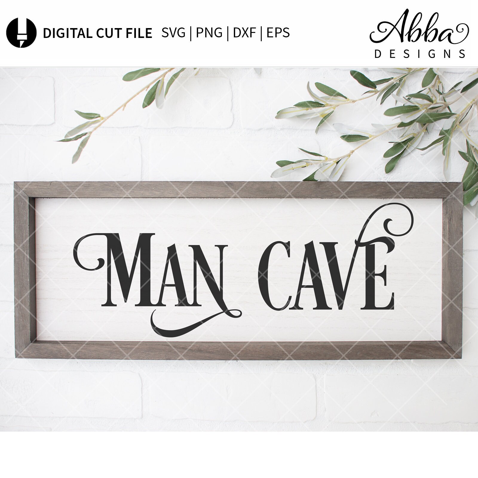 Man Cave - SVG-EPS-PNG - Cricut-sihouette-brother Scan N Cut-cut File ...