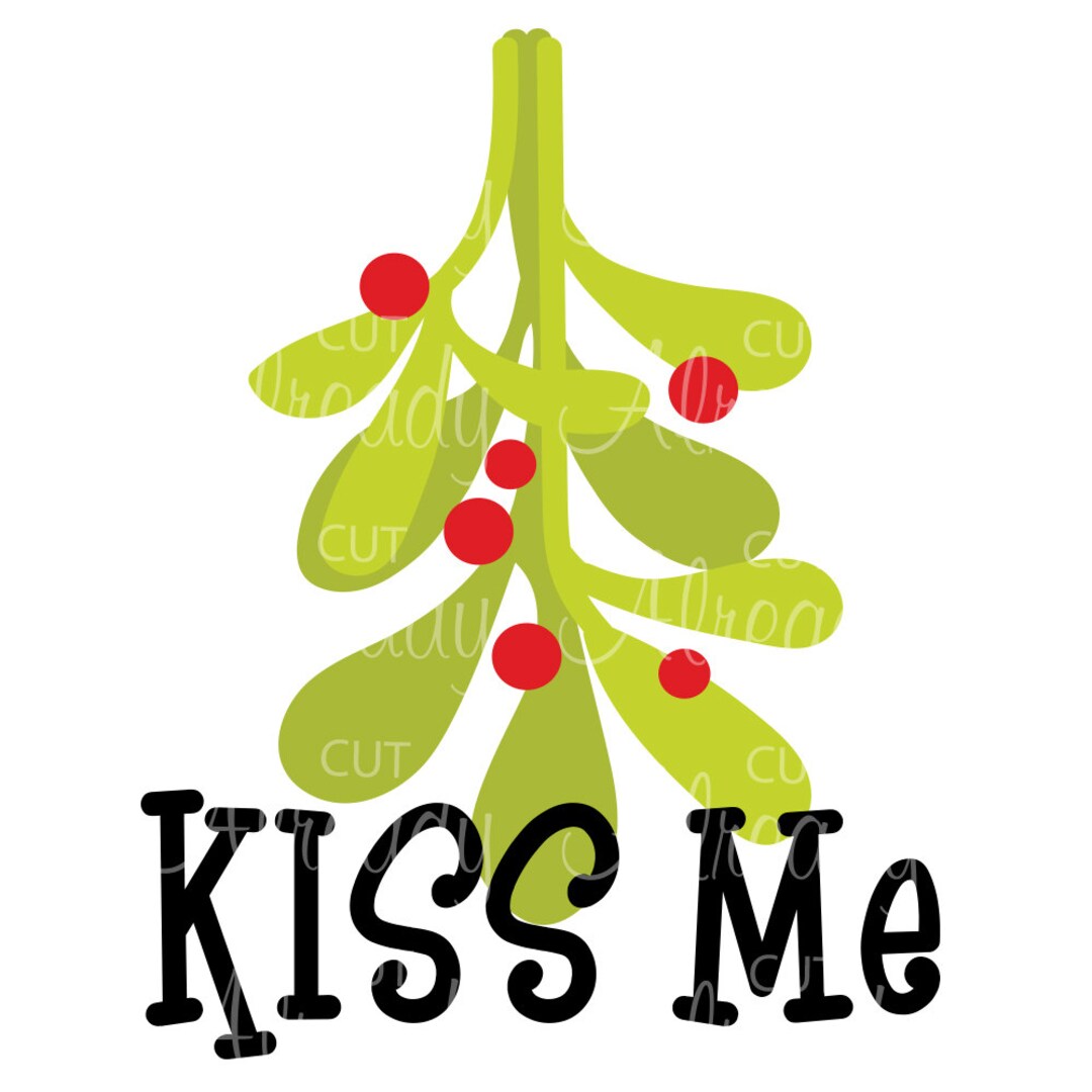 Mistletoe Christmas SVG - Instant Download - Etsy