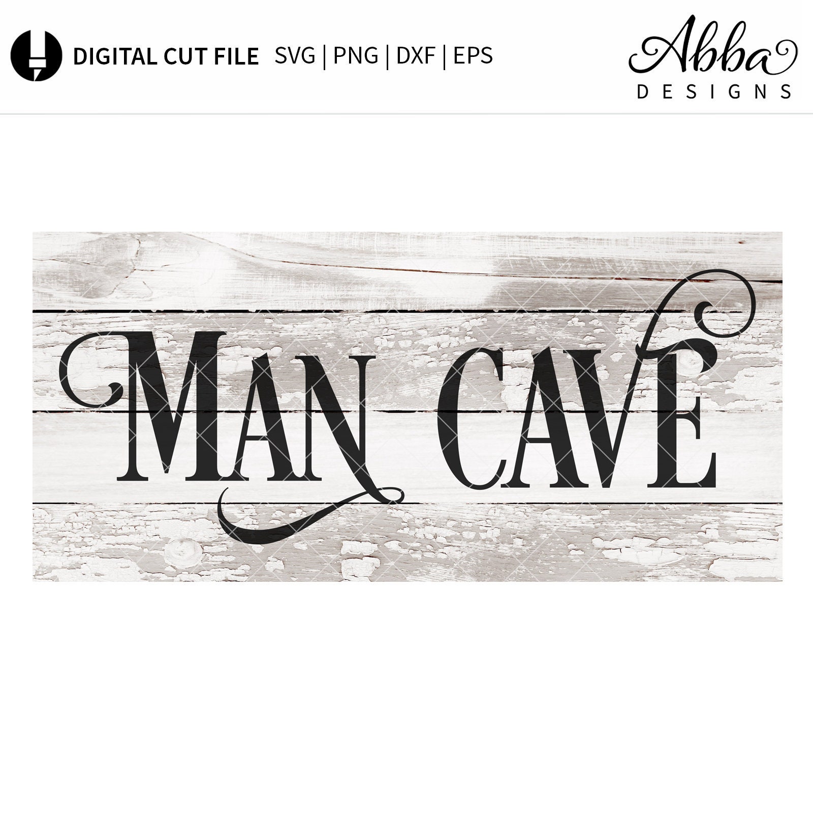 Man Cave - SVG-EPS-PNG - Cricut-sihouette-brother Scan N Cut-cut File ...