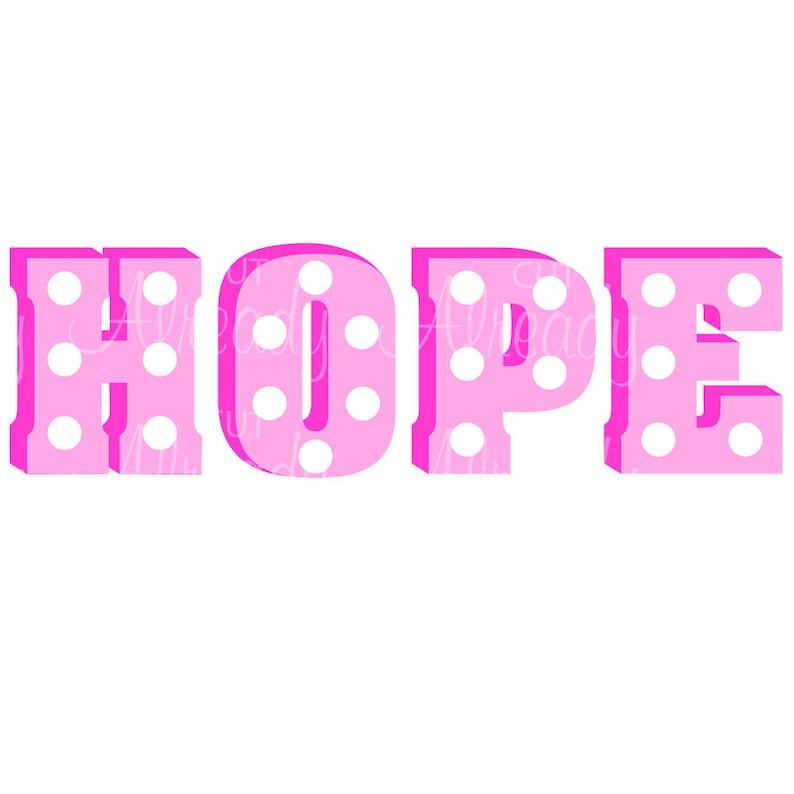 Hope SVG, Hope PNG, Hope Cut File, Instant Download - Etsy