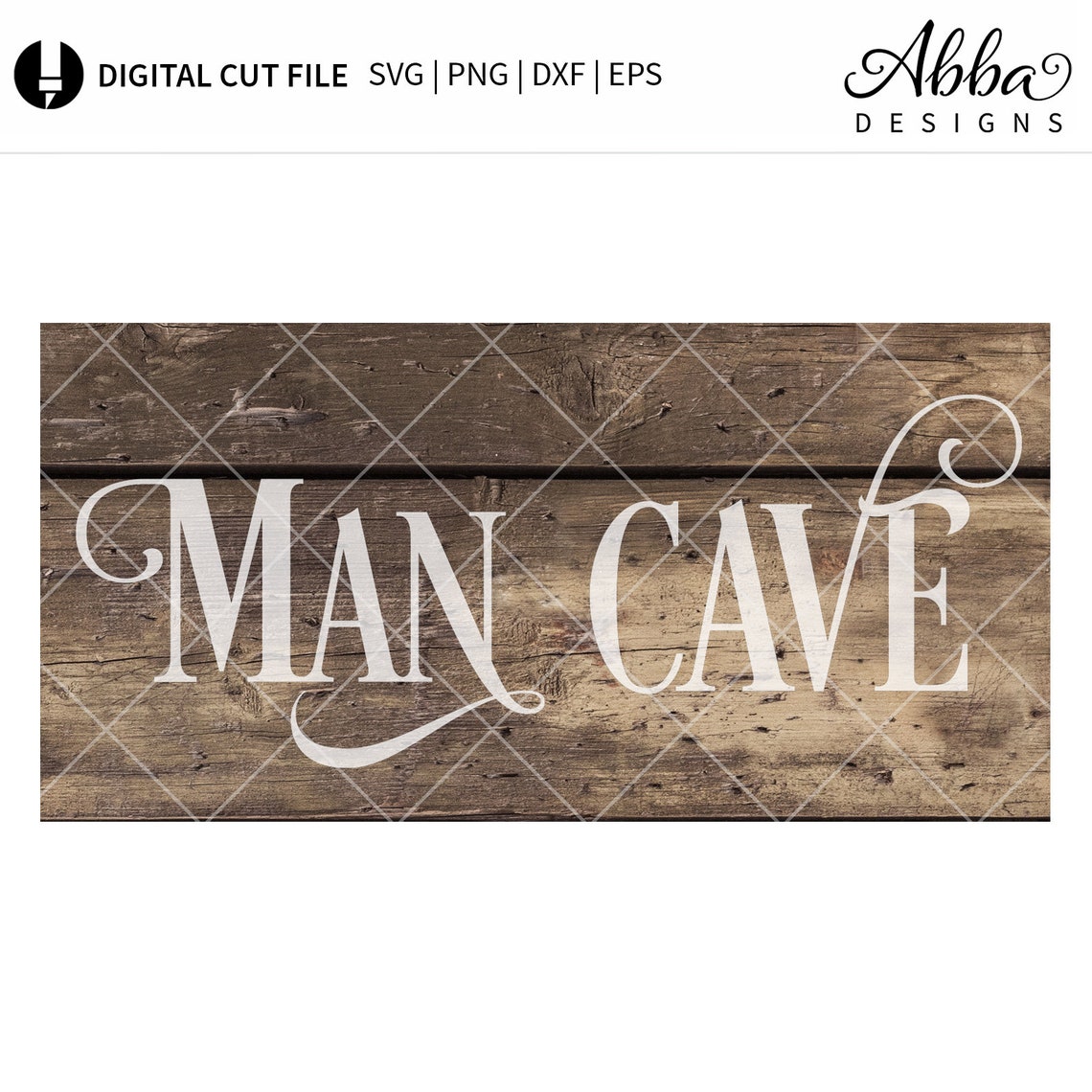 Man Cave - SVG-EPS-PNG - Cricut-sihouette-brother Scan N Cut-cut File ...