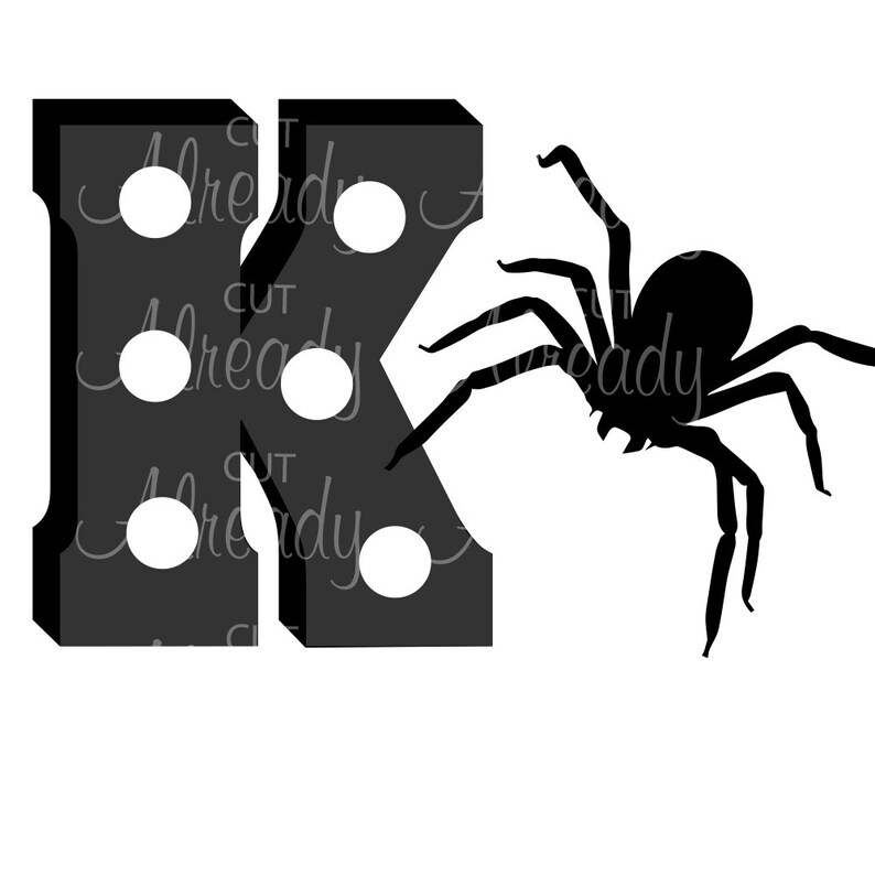 Eek Marquee Letters With Spider, Eek SVG, Instant Download - Etsy